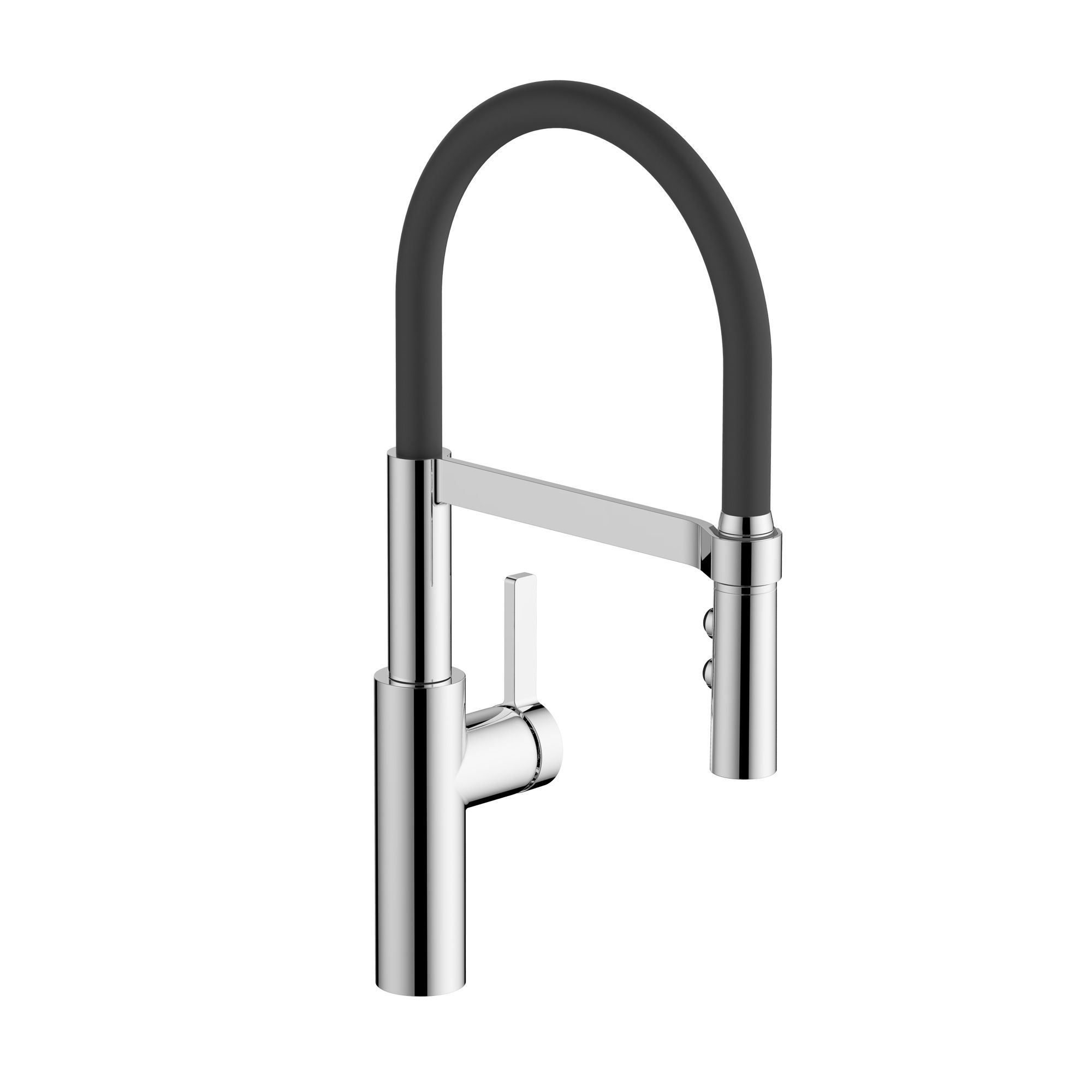Cooke & Lewis Inglis Black Kitchen Side lever Mixer tap | DIY at B&Q