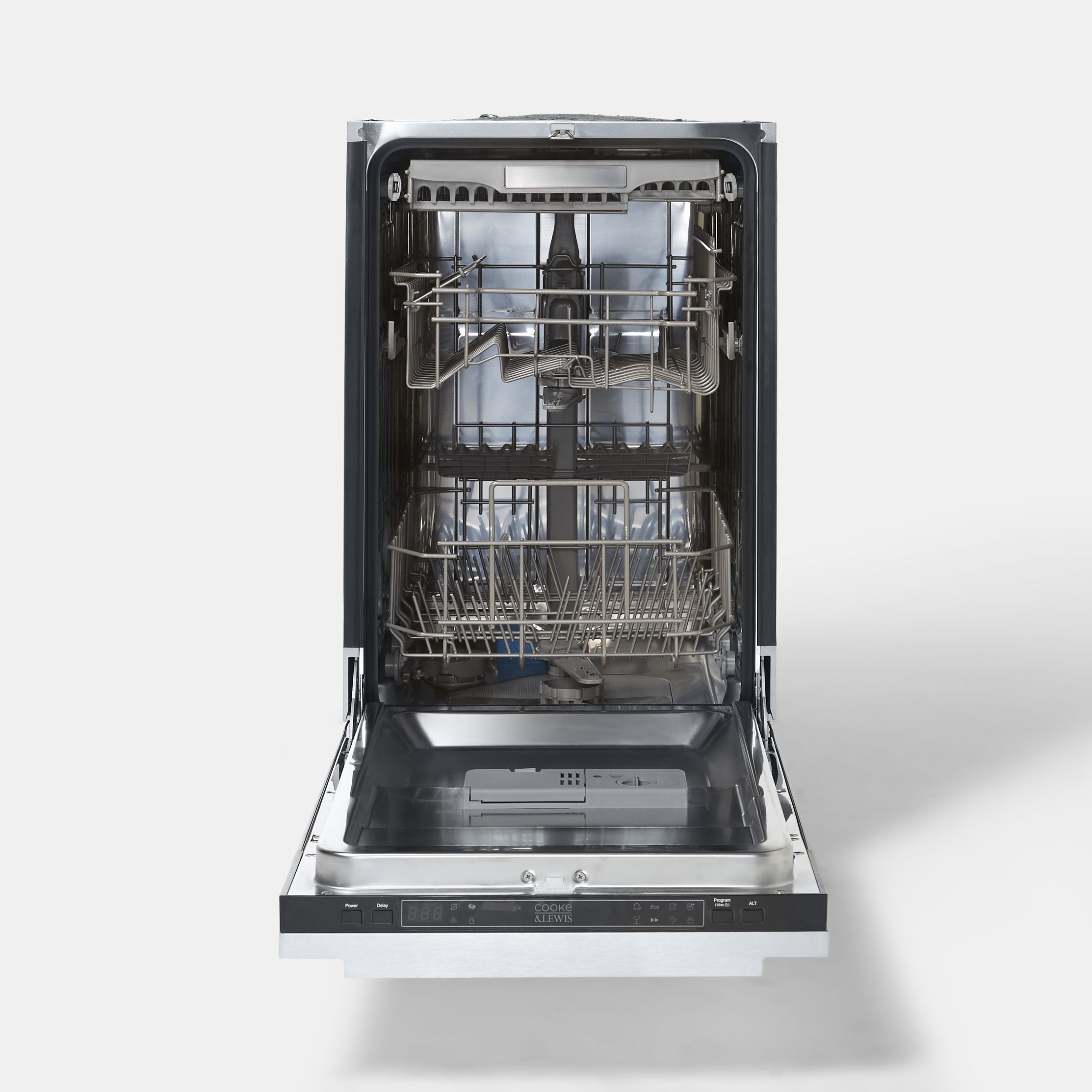 Cooke & Lewis Integrated Slimline Dishwasher - Black