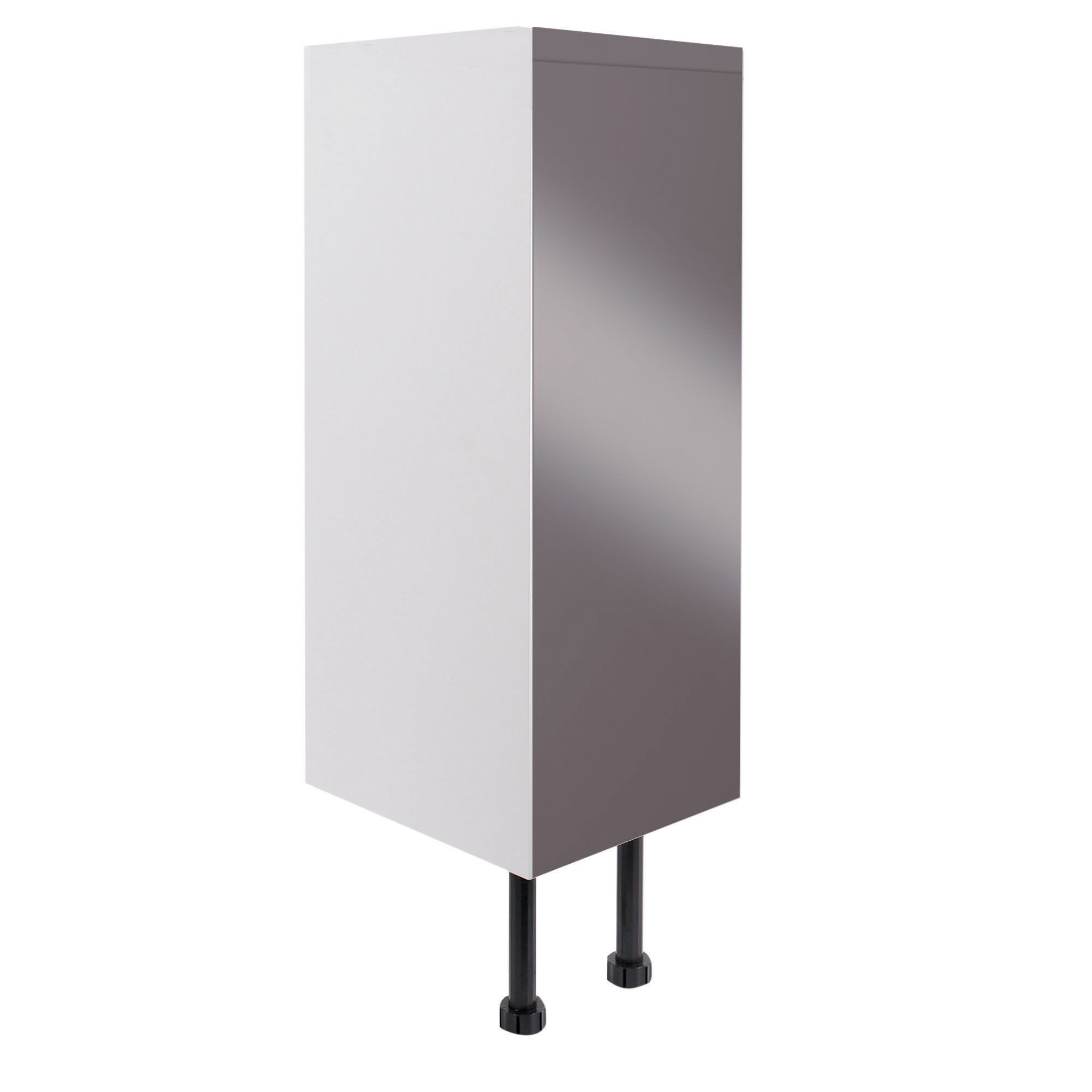 Cooke & Lewis Marletti Gloss Anthracite Shaker Base cabinet (W)160mm (H ...