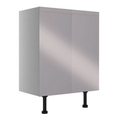 Cooke & Lewis Marletti Gloss Kashmere Base cabinet (W)600mm (H)852mm