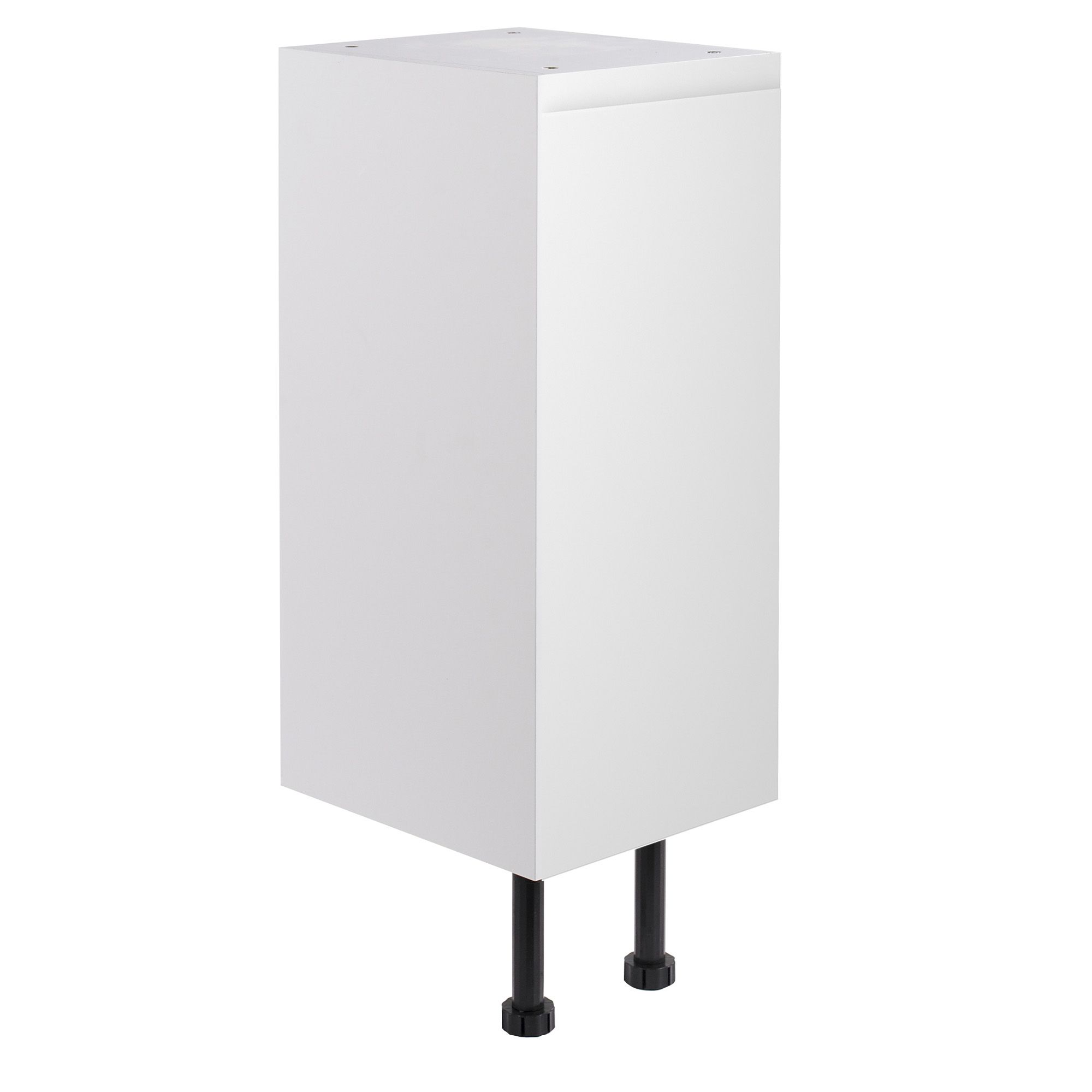 Cooke & Lewis Marletti Gloss White Curved Base Cabinet (W)300mm (H ...