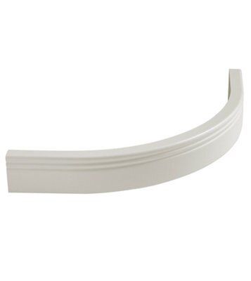 Cooke & Lewis Matt Ivory Curved External Pelmet, (H)49.5mm | DIY at B&Q