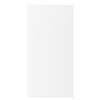 Cooke & Lewis Matt White Slab Fridge/Freezer Cabinet door (W)600mm ...