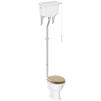 Cooke & Lewis Montague White High-low Toilet & High level cistern