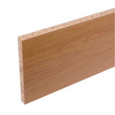 Cooke & Lewis Natural Oak effect Straight Plinth, (L)2400mm