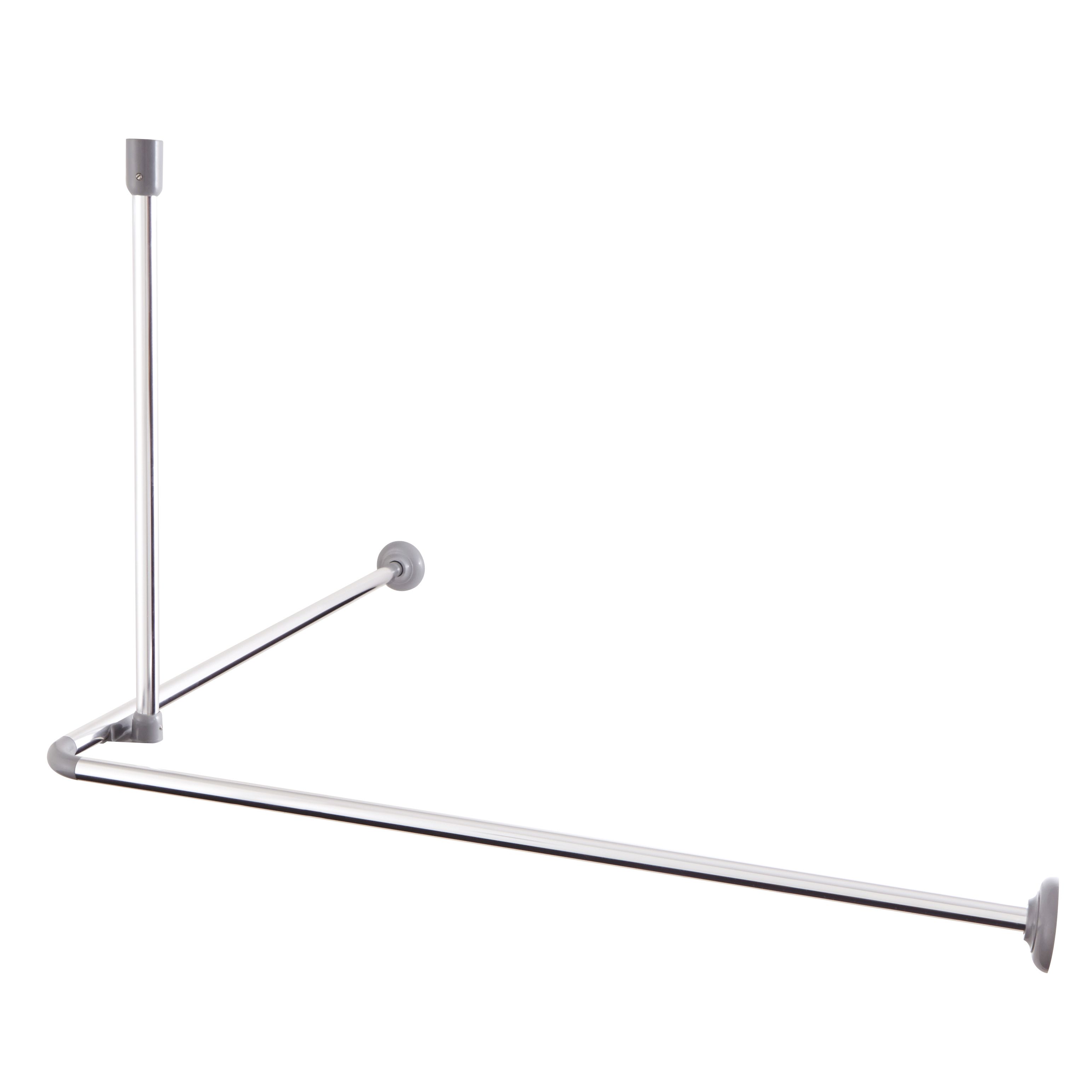 Cooke & Lewis Nira Metal Chrome effect Non-extendable Angled Shower ...