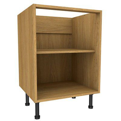 Cooke Lewis Oak effect Standard Base cabinet W 600mm