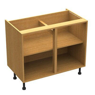 Cooke & Lewis Oak effect Standard Base unit, (W)1000mm