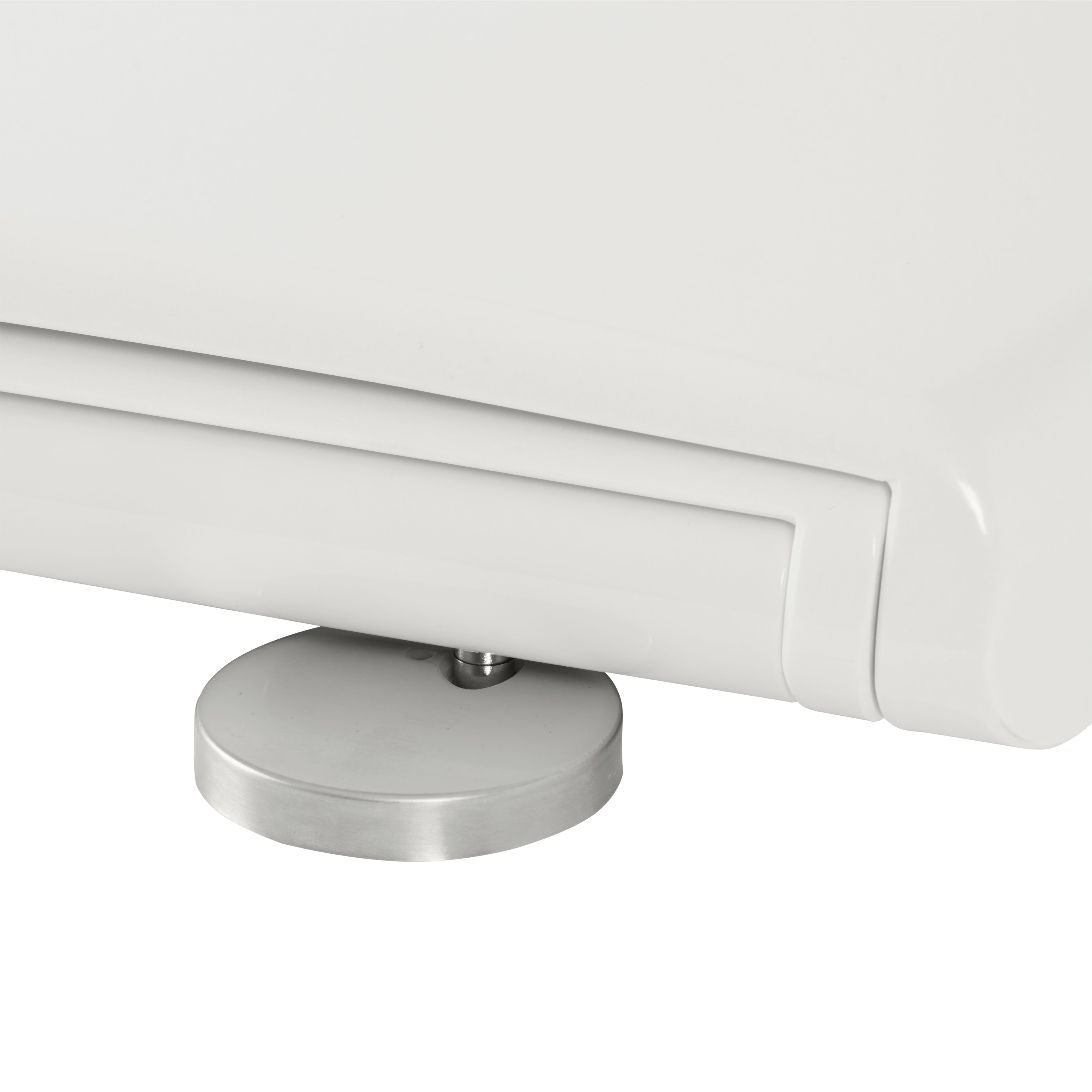 Cooke & Lewis Serina White Raised Soft close Toilet seat