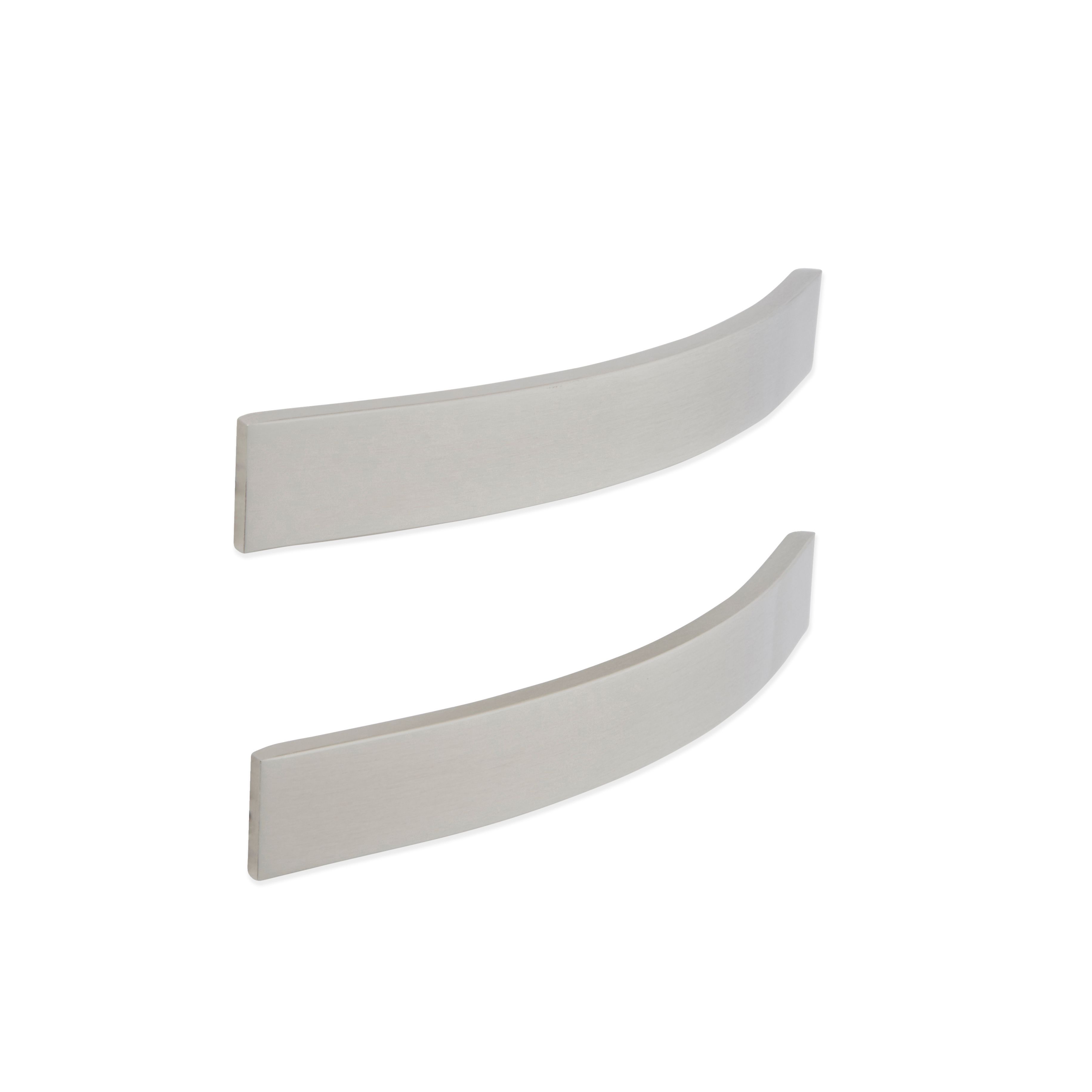 Cooke & Lewis Stainless steel effect Curved Cabinet handle, Pack of 2 ...