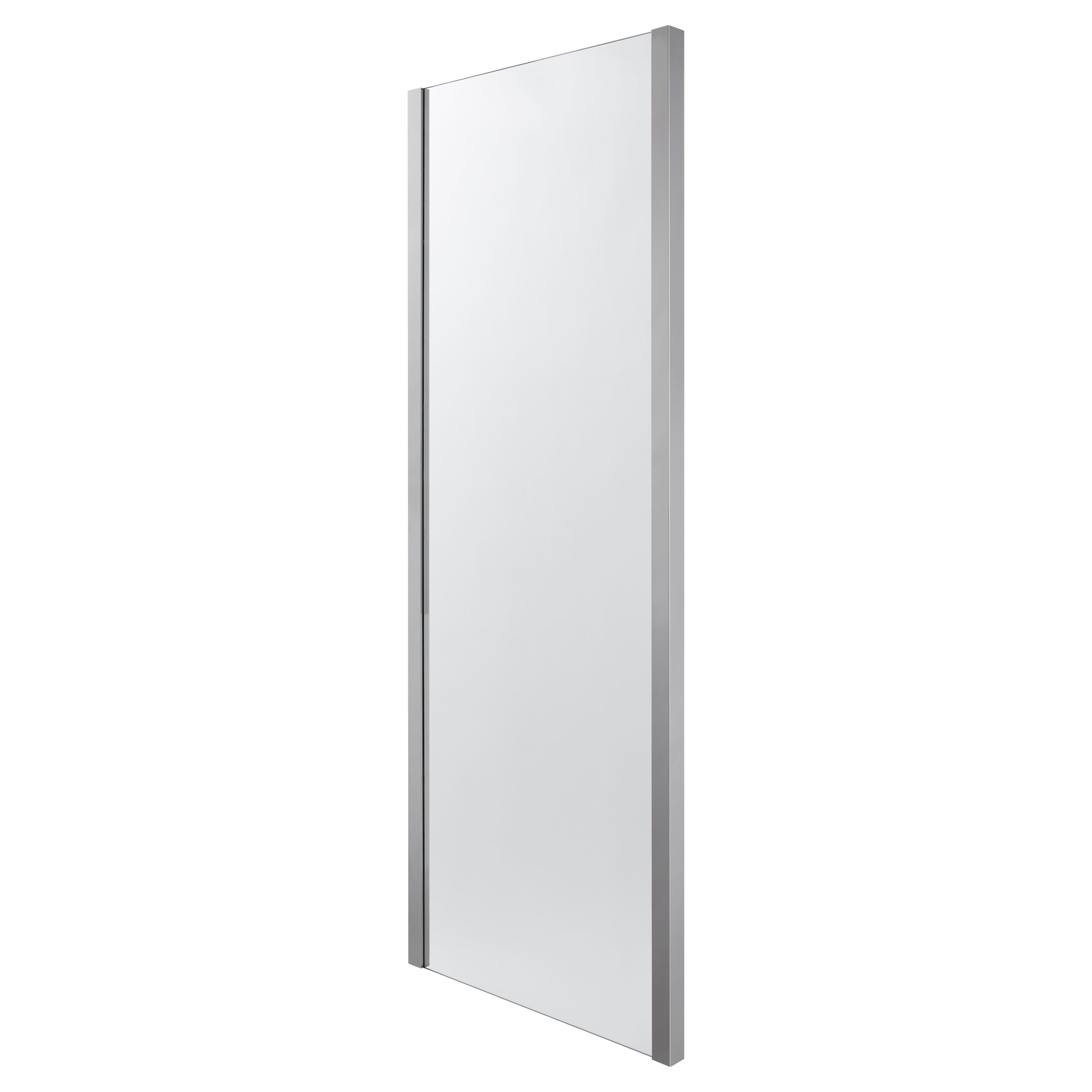 Cooke & Lewis Zilia Frameless Clear Fixed Shower panel (H)200cm (W)76cm ...