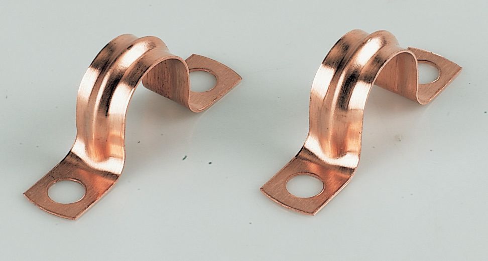 COPPER PIPE CLIPS 15MM PK10