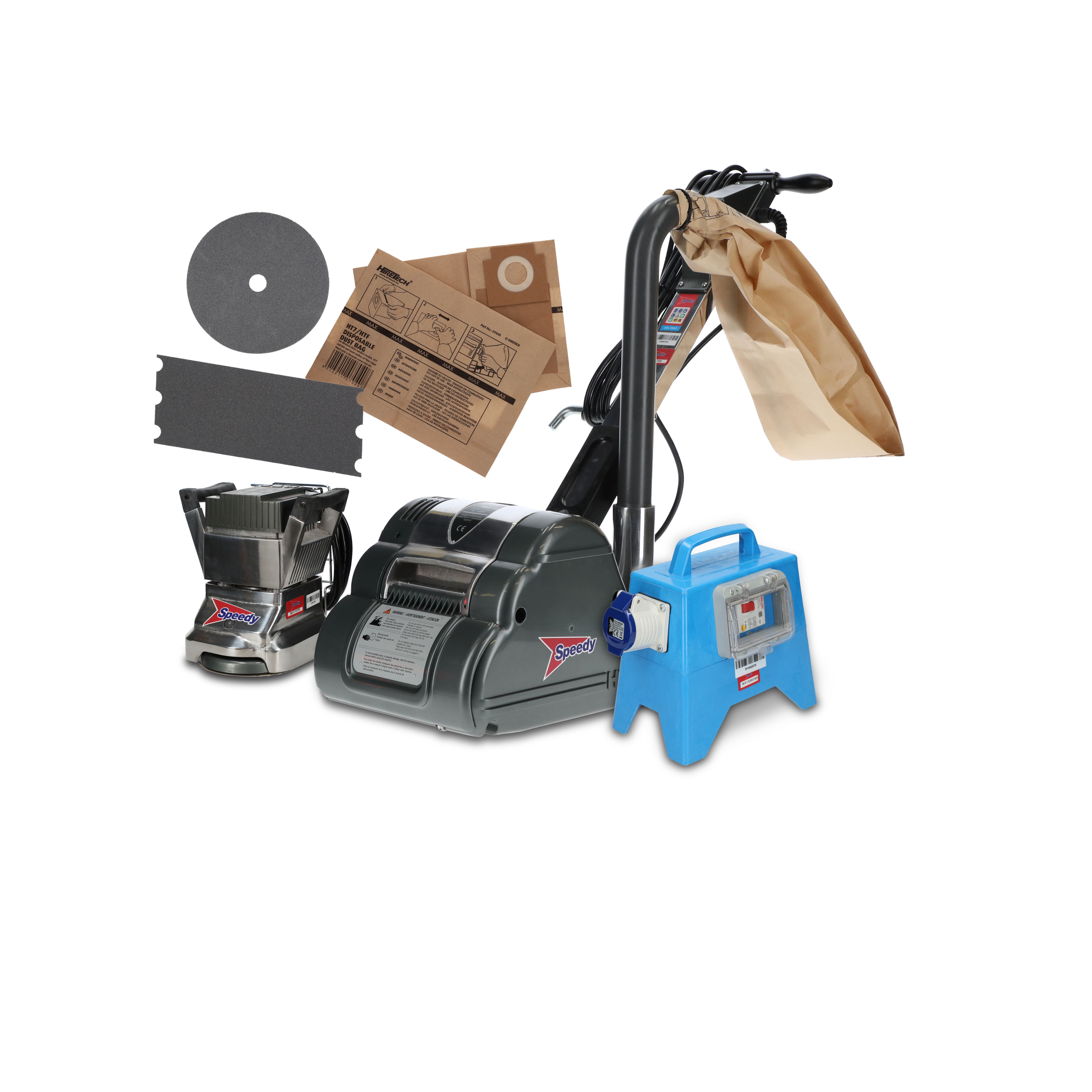 Corded Floor sander bundle HT8 HT7 One room Weekend hire