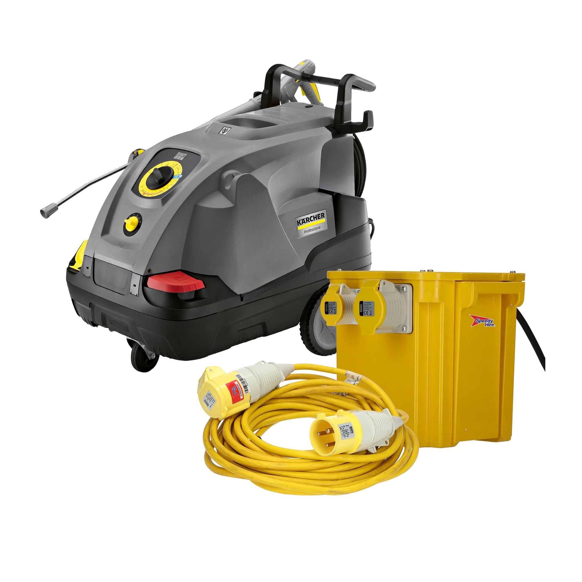 Corded Hot pressure washer bundle 100V - Weekend hire