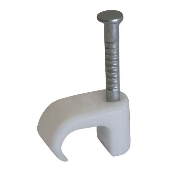 CORElectric White Flat 4.5mm Cable clip Pack of 100 | DIY at B&Q