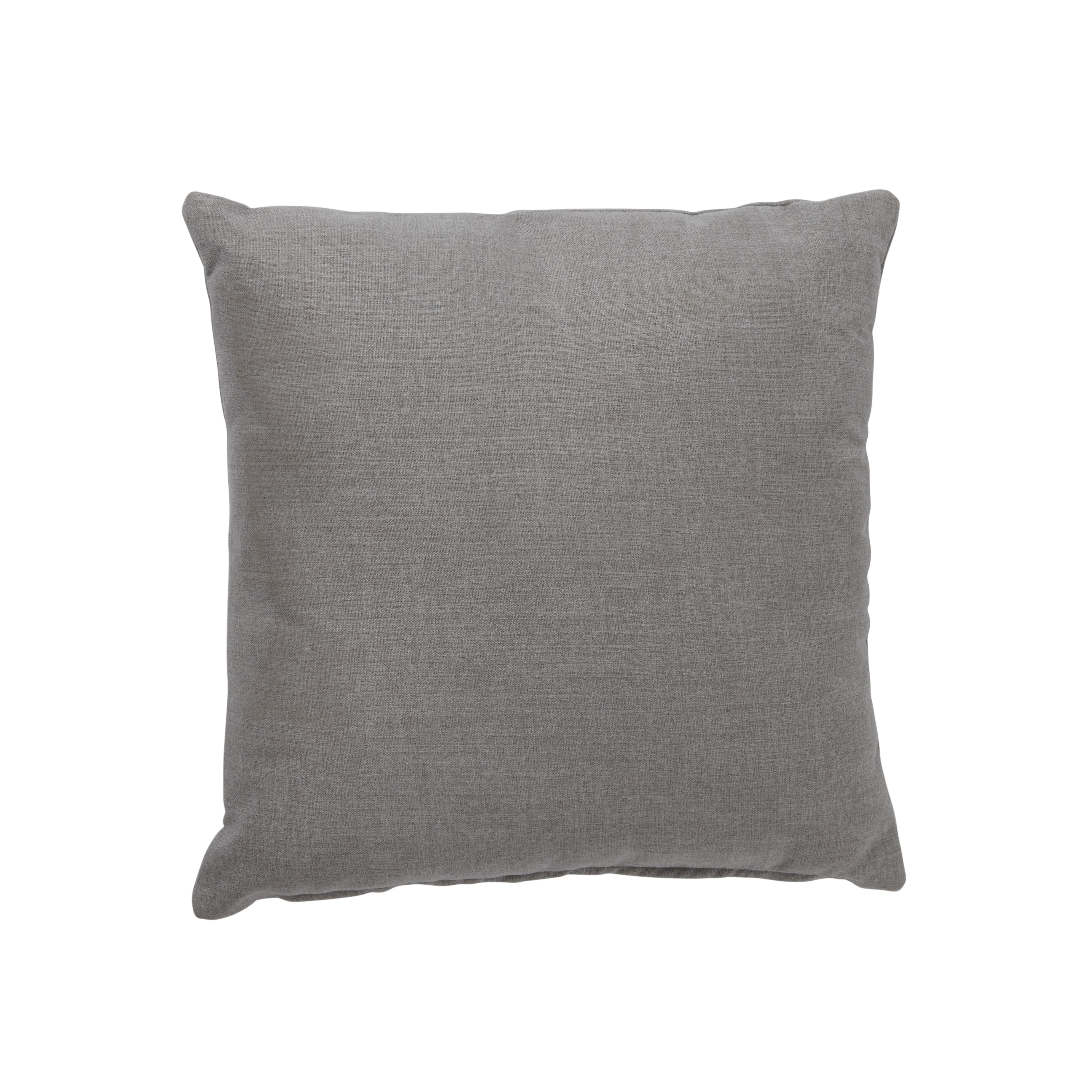 Cosmo Plain Pebble grey Cushion | DIY at B&Q