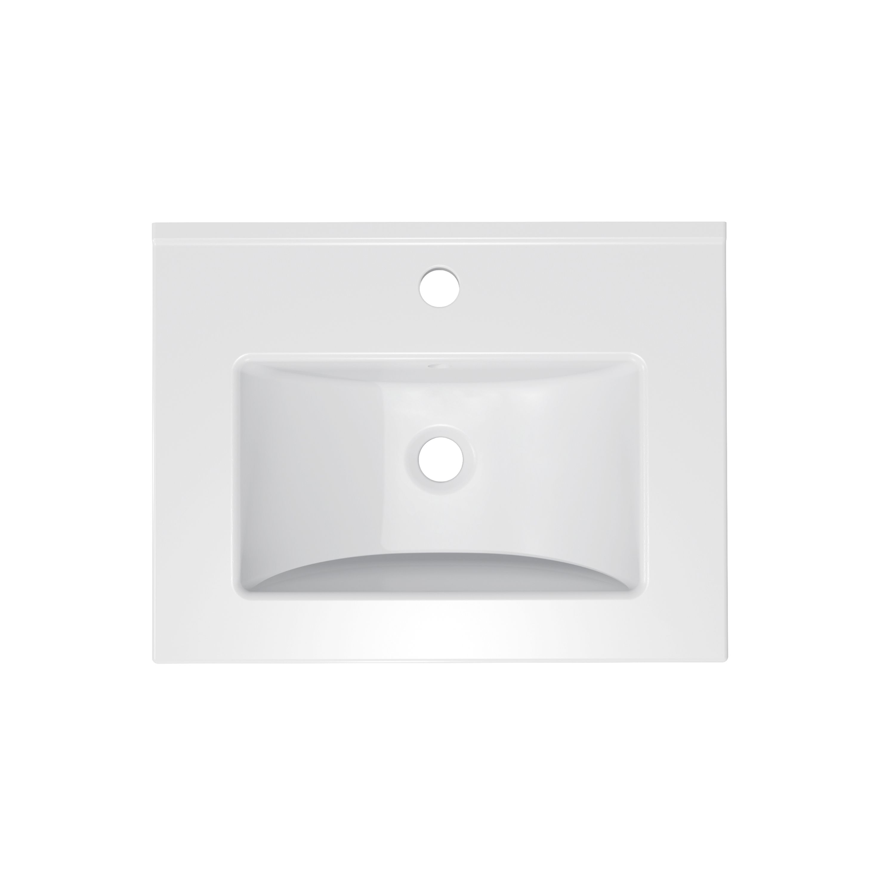 Cosmos 510 Gloss White Rectangular Vanity Basin (W)51cm