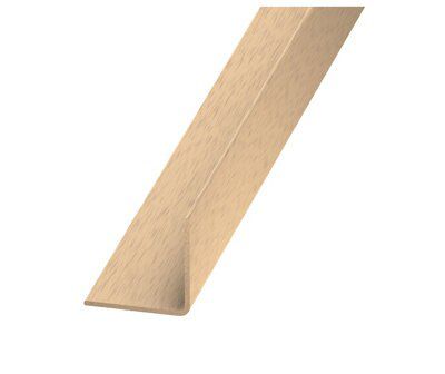CQFD Light brown Polyvinyl chloride (PVC) Angle profile, (L)2m (W)20mm ...