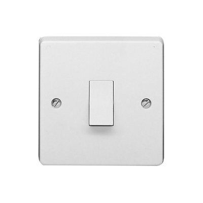 Crabtree 10A 2 way White Single Light Switch | DIY at B&Q