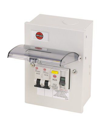 Crabtree 2-way Consumer unit with 63A mains switch at B&Q