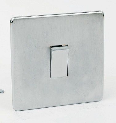 Crabtree Chrome 10A 2 way Low profile Light Switch | DIY at B&Q