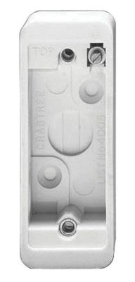 Crabtree Plastic 20mm Single Moulded box | DIY at B&Q