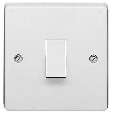 Crabtree White 10A 1 way Raised Light Switch | DIY at B&Q