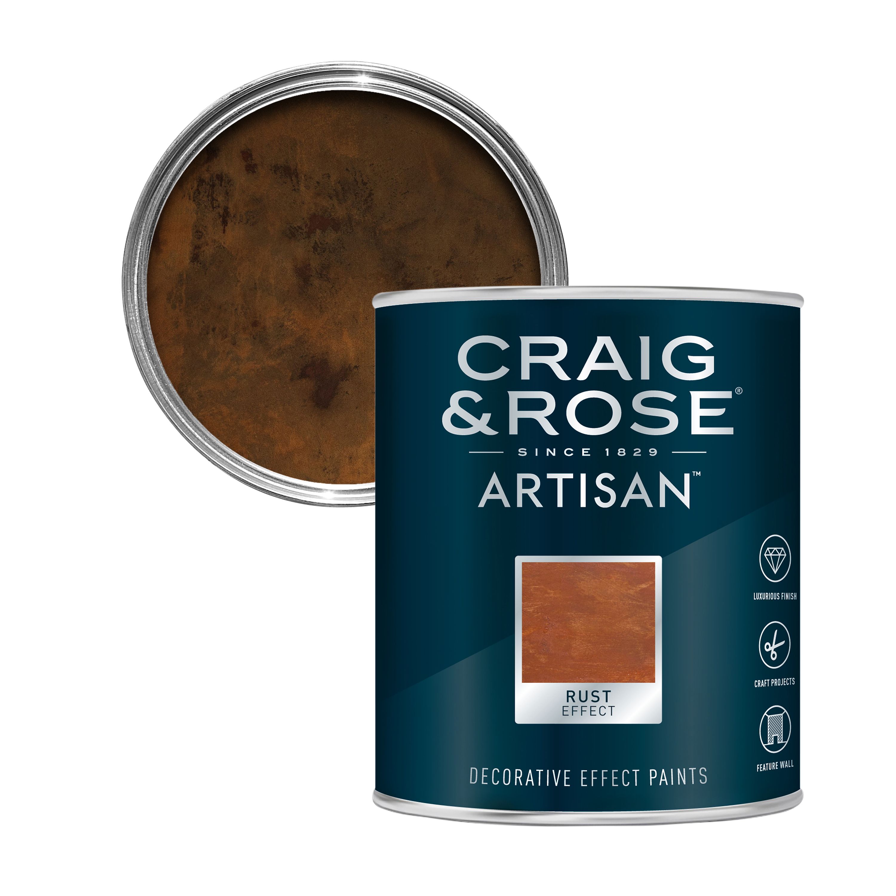 Craig & Rose Artisan Rust Textured effect Matt Topcoat Special effect ...