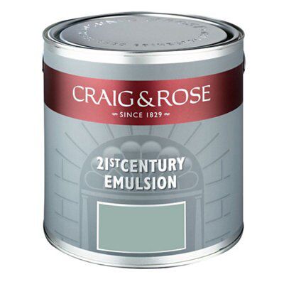 Craig & Rose Authentic period colours Morris blue Flat matt Emulsion ...