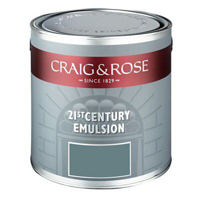Craig & Rose Authentic period colours Saxe blue Flat matt Emulsion ...