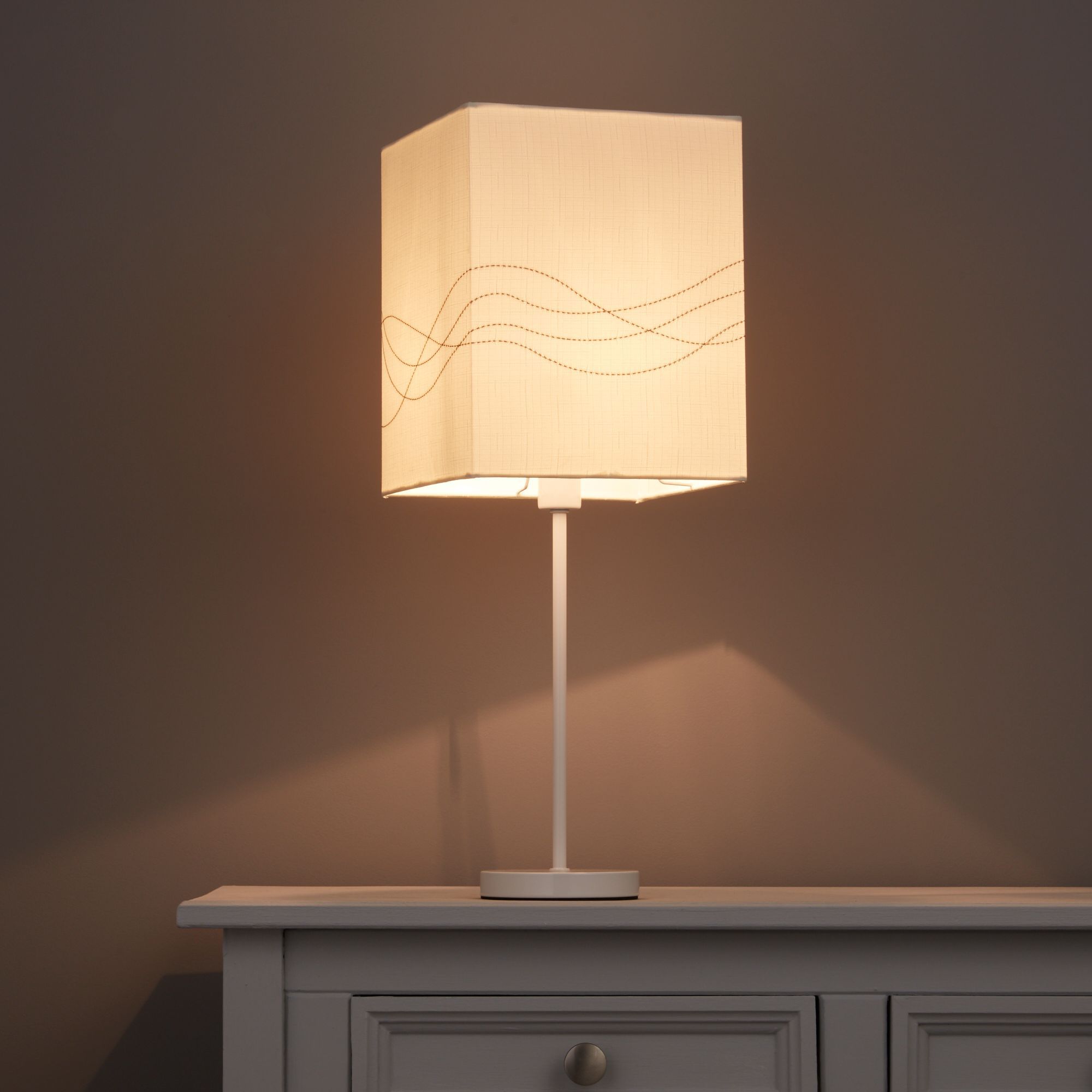 Cream Embroidered Light shade (D)20cm