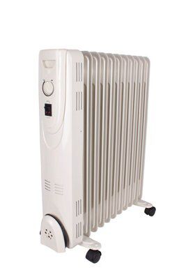 Cream Oil-filled radiator | DIY at B&Q