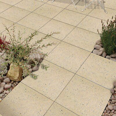Cream Paving slab, Pack of 40 | DIY at B&Q