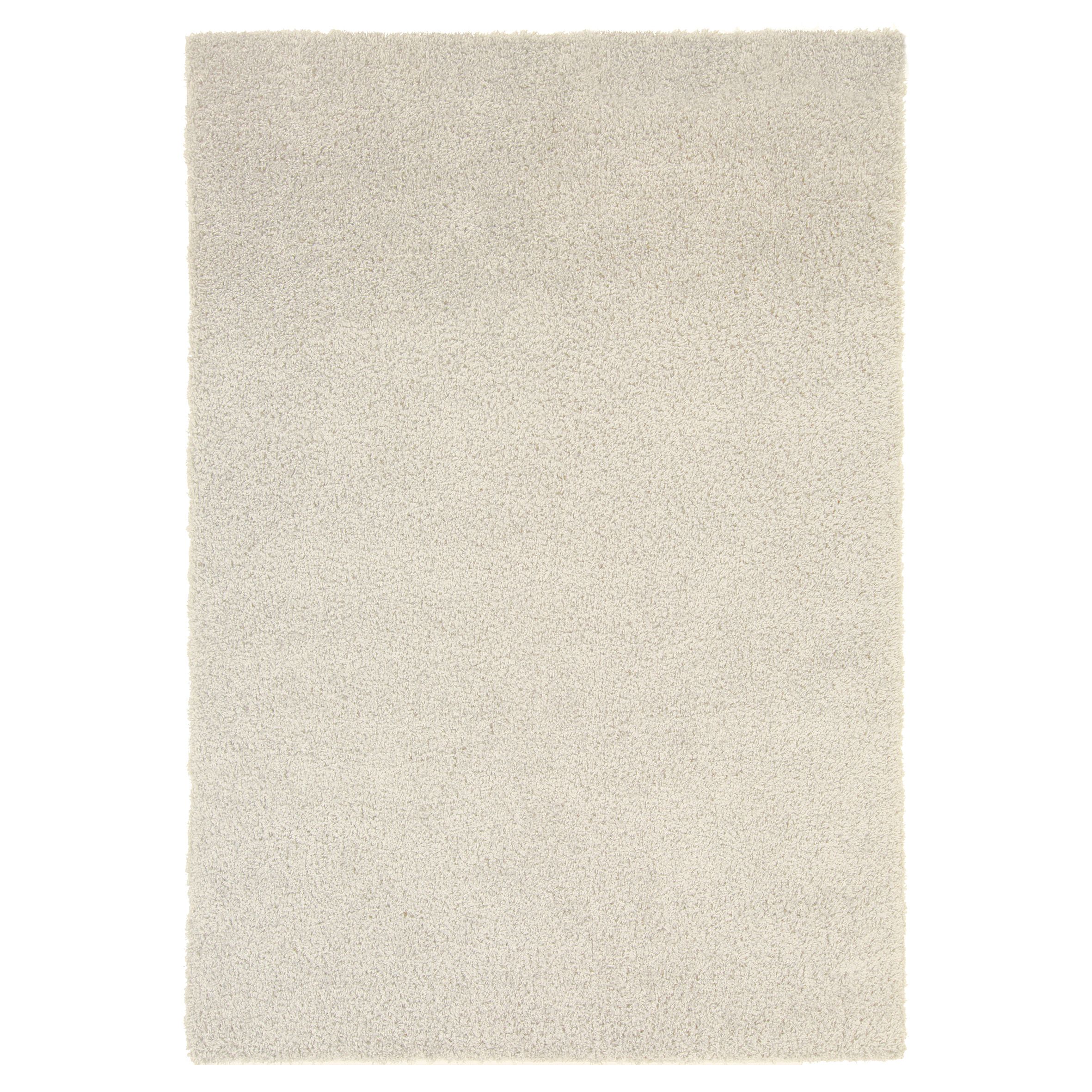 Cream Plain Medium Rug, (L)160cm x (W)120cm