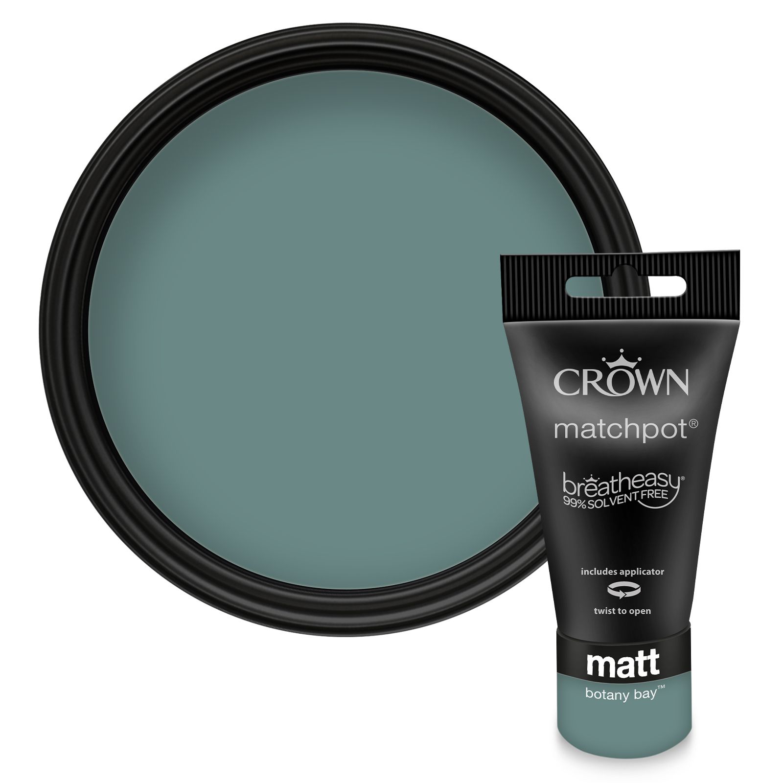Crown Botany Bay Matt Emulsion paint, 40ml | DIY at B&Q