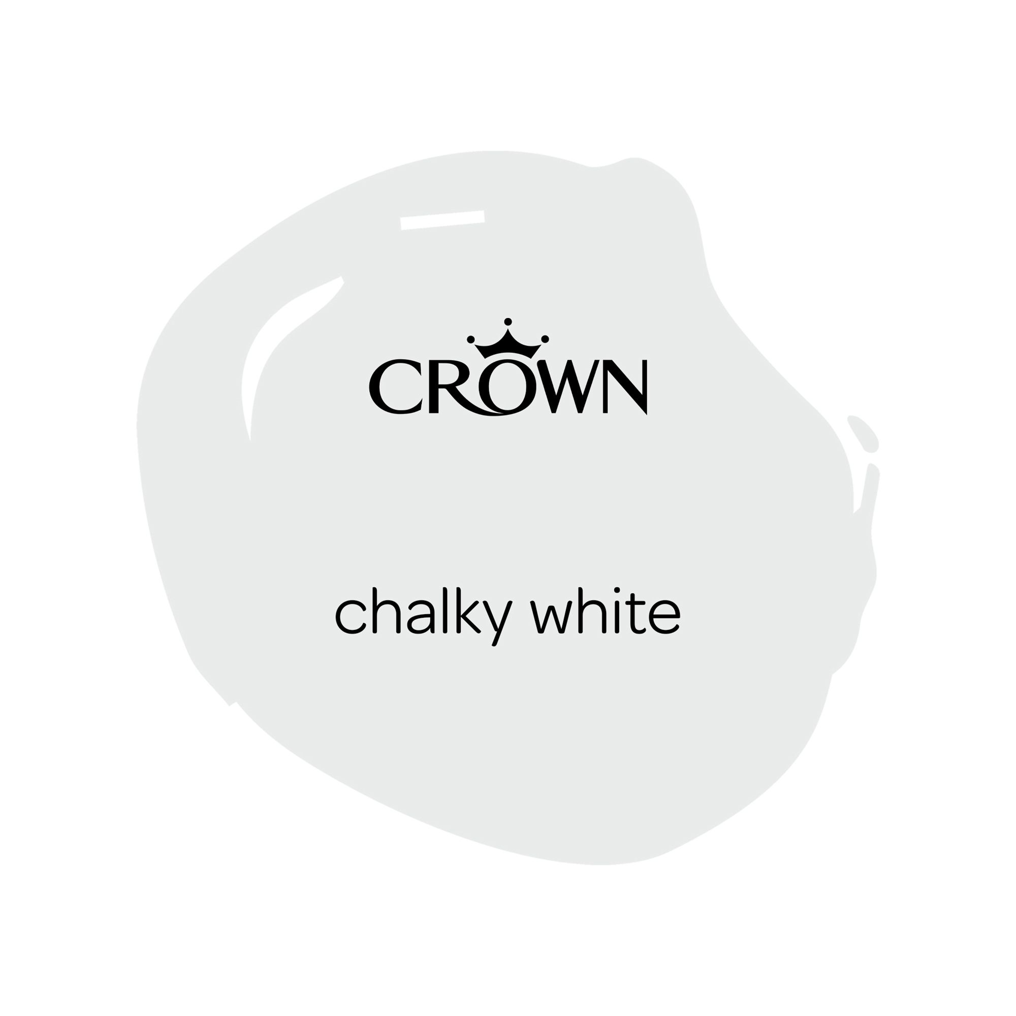 Crown Breatheasy Chalky white Matt Emulsion paint, 40ml