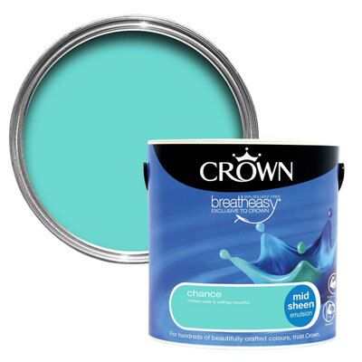 Crown Breatheasy Chance Mid sheen Emulsion paint, 2.5L