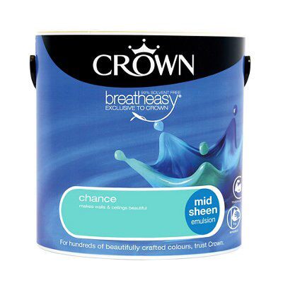 Crown Breatheasy Chance Mid sheen Emulsion paint, 2.5L