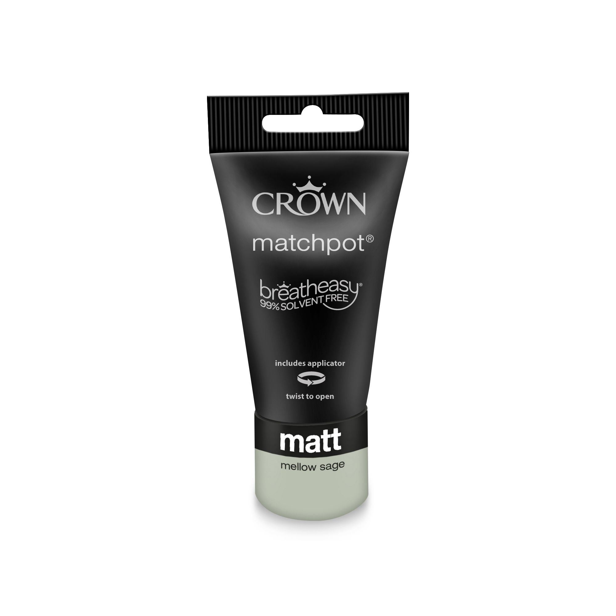 Crown Breatheasy Mellow sage Matt Emulsion paint, 40ml