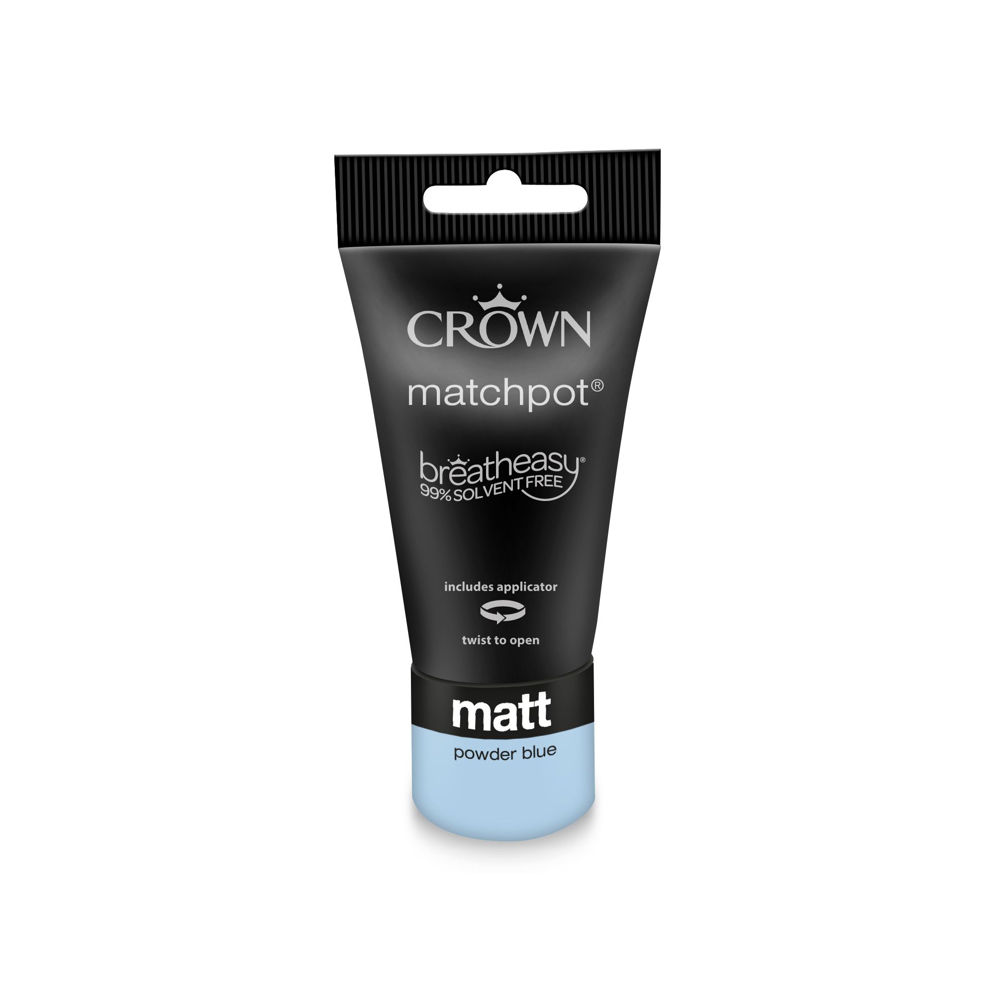 Crown Breatheasy Powder blue Matt Emulsion paint, 40ml