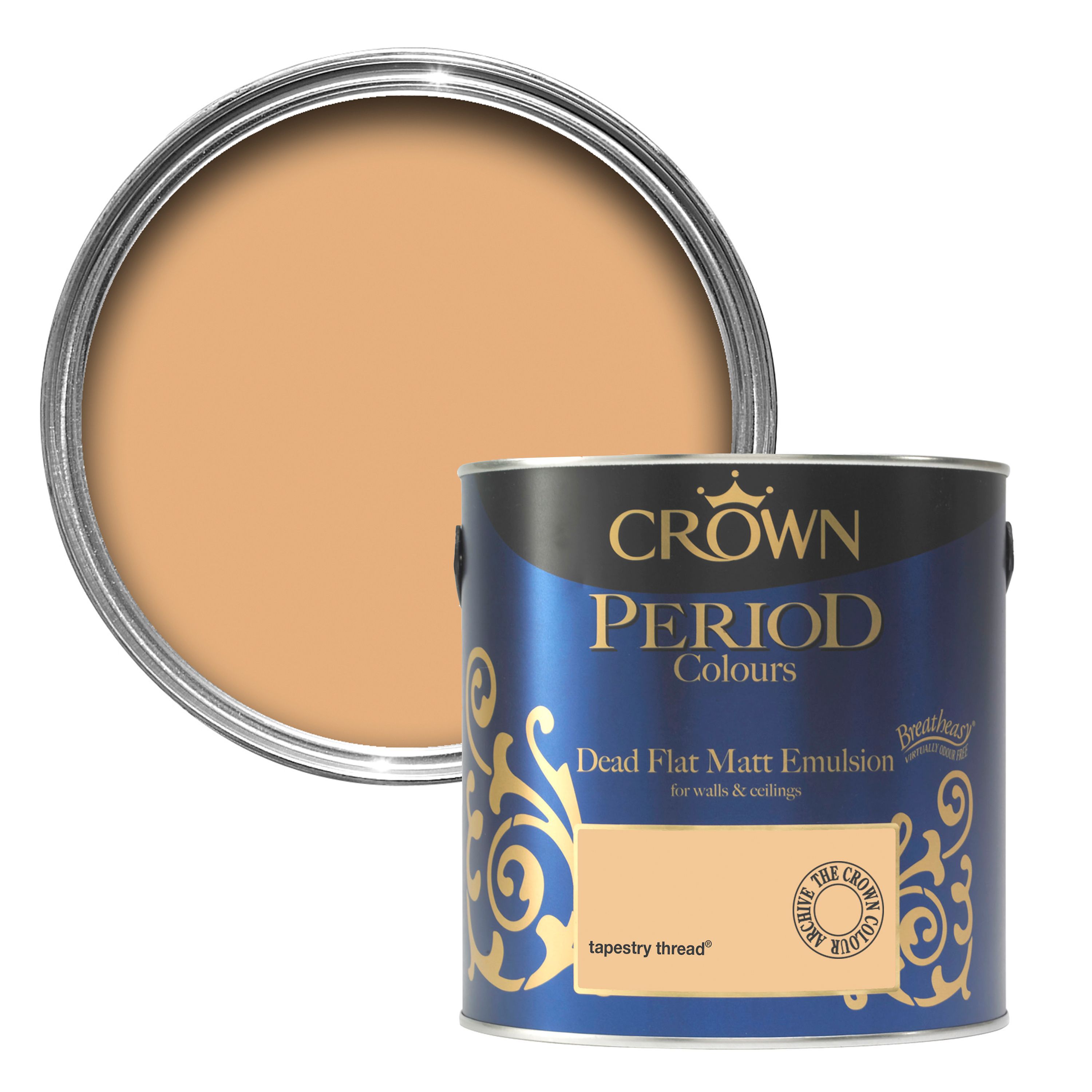 Crown Breatheasy Tapestry thread Matt Emulsion paint 2.5L | DIY at B&Q