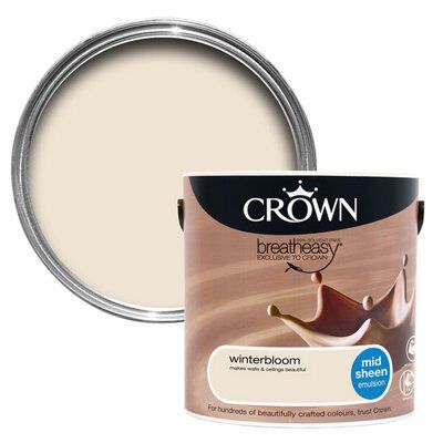 Crown Breatheasy Winterbloom Mid sheen Emulsion paint, 2.5L