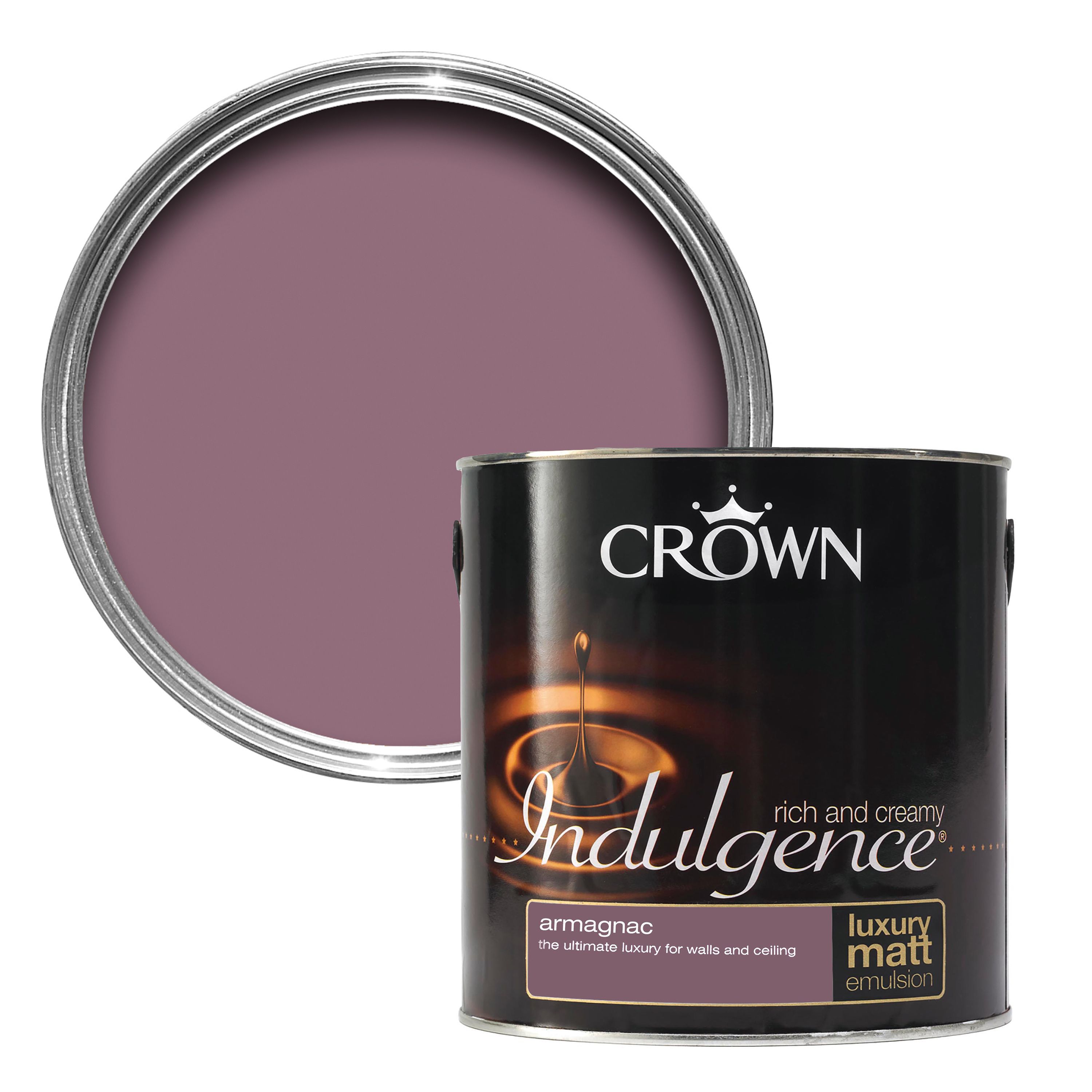 Crown Indulgence Armagnac Matt Emulsion paint 2.5L | DIY at B&Q