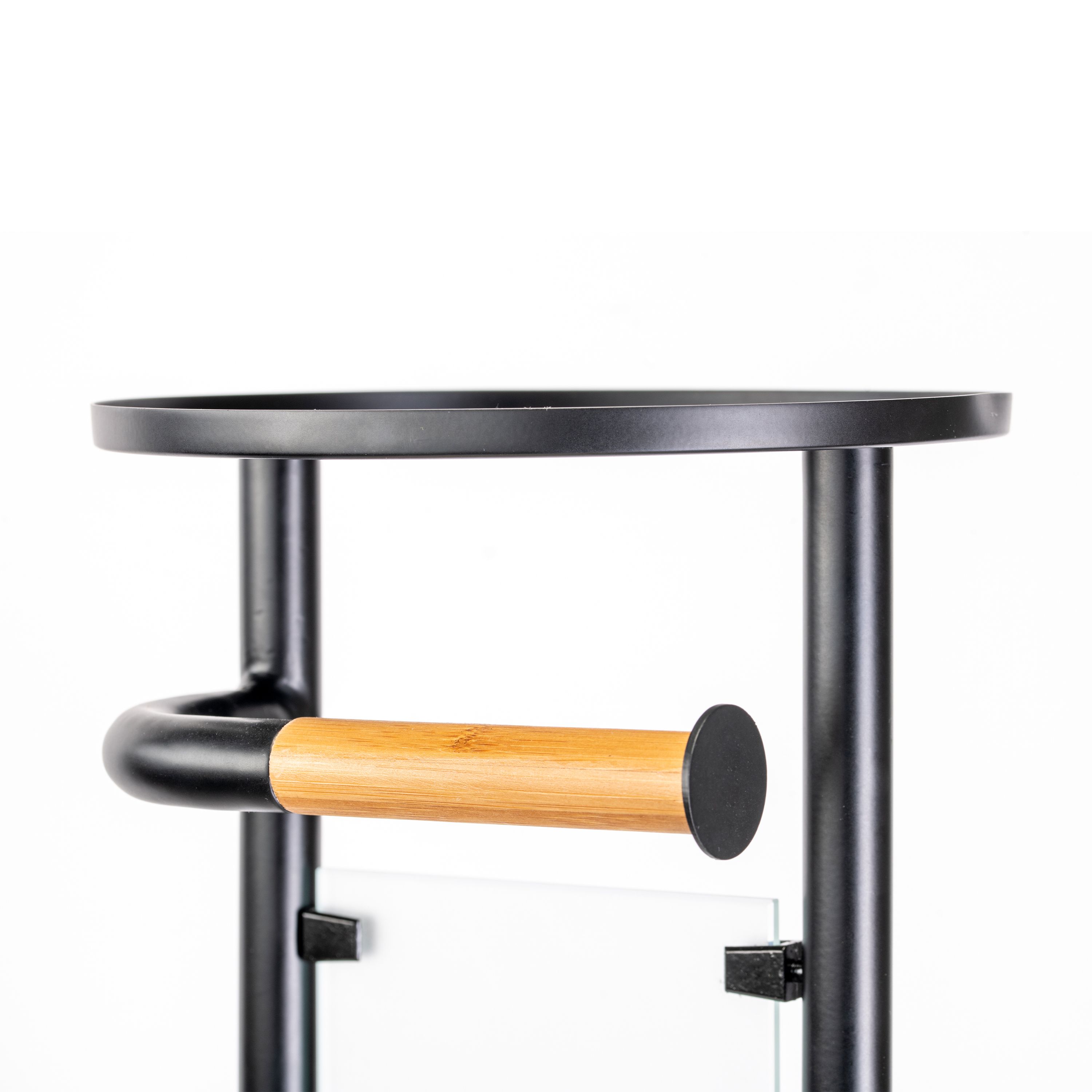 Croydex Black Freestanding Toilet butler