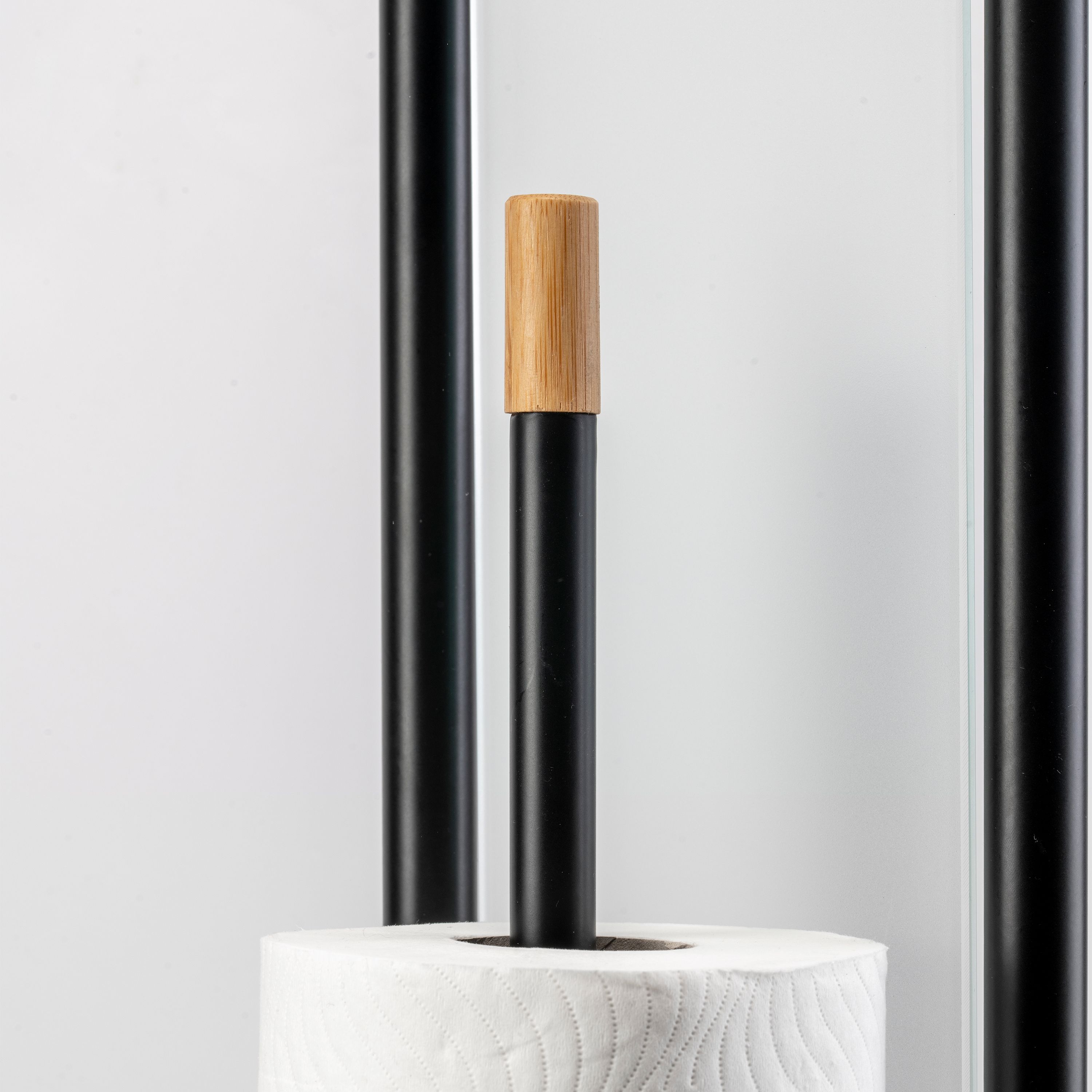 Croydex Black Freestanding Toilet butler