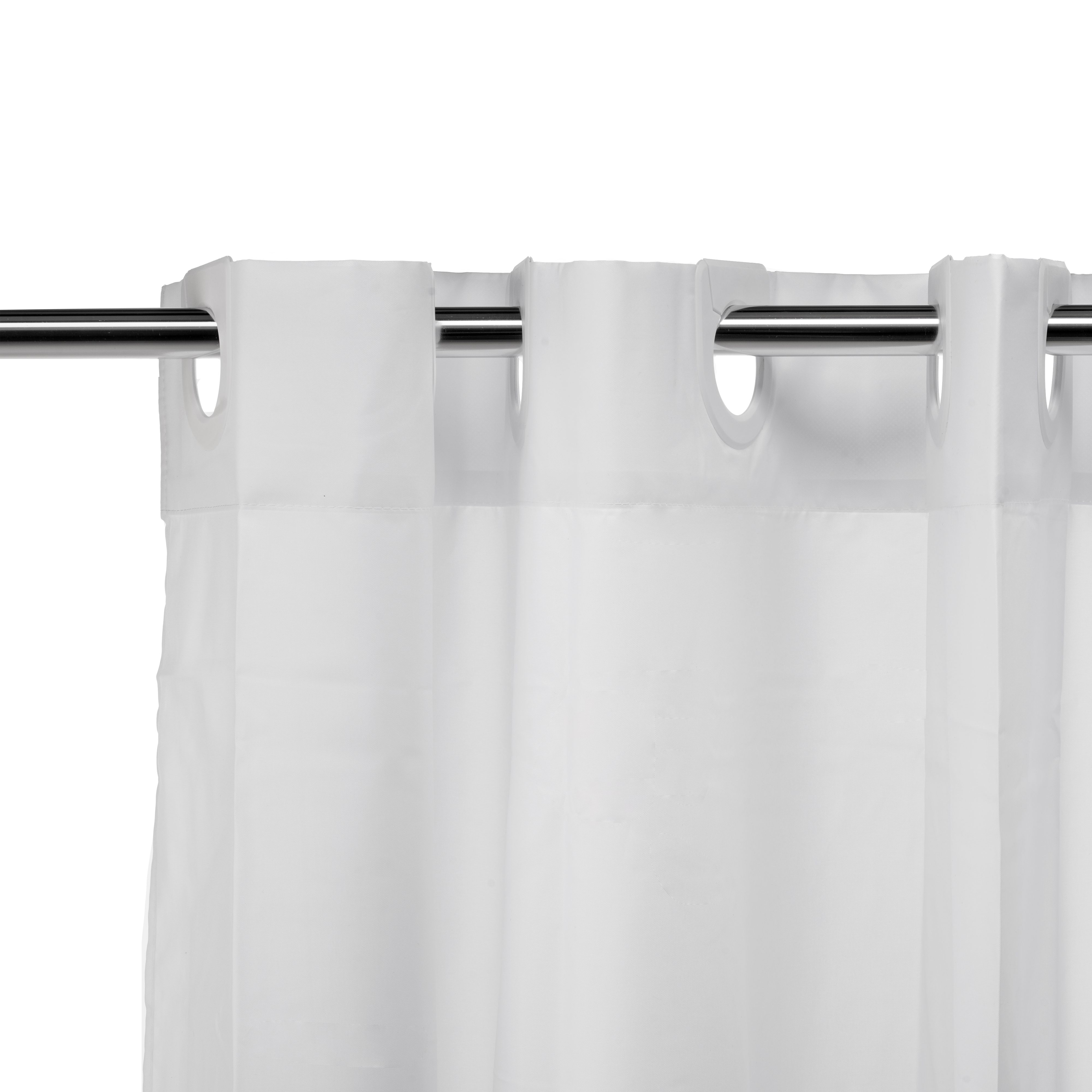 Croydex Hook n Hang White Shower curtain W 180cm