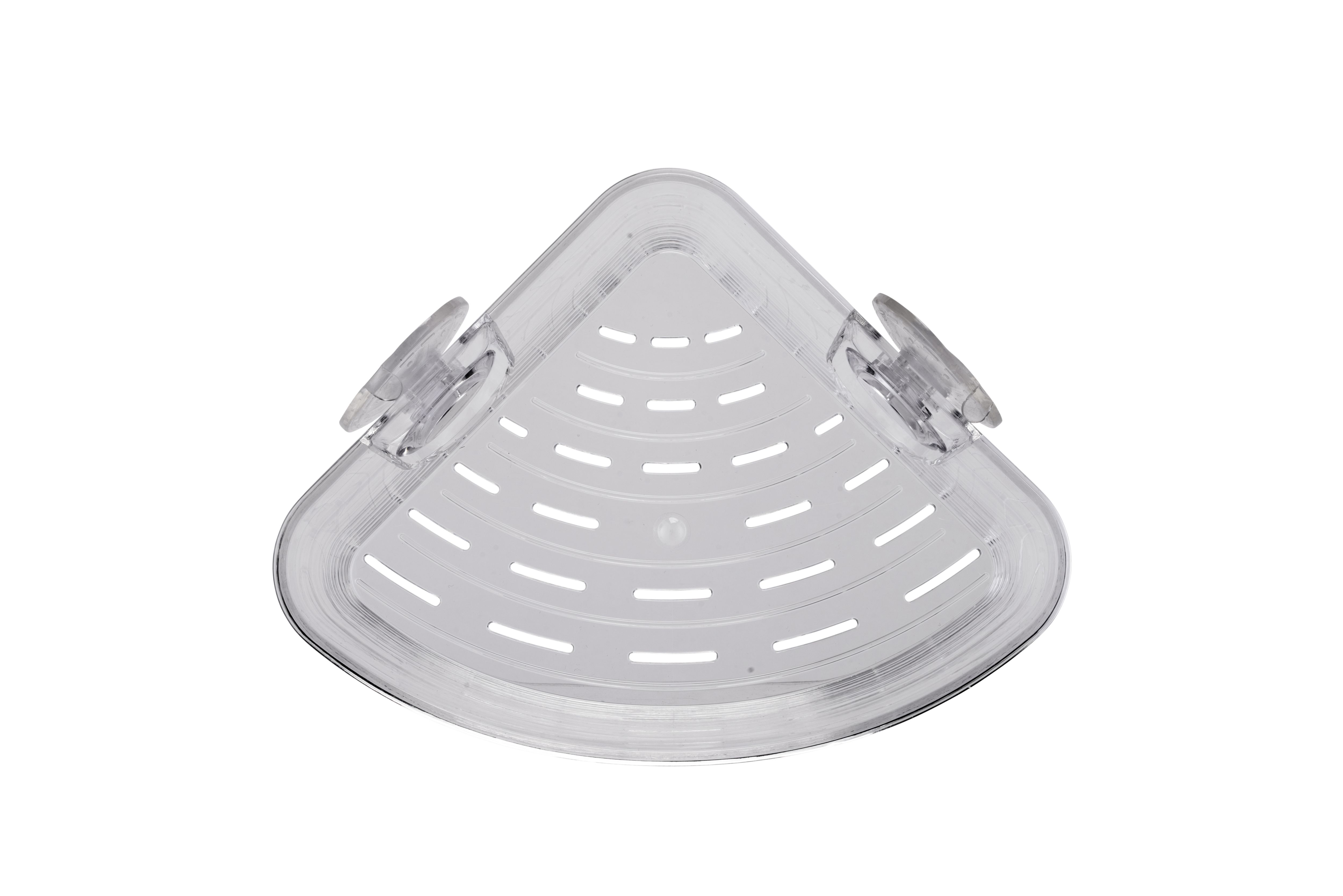 Croydex Press'n'Lock Plastic Small Corner basket