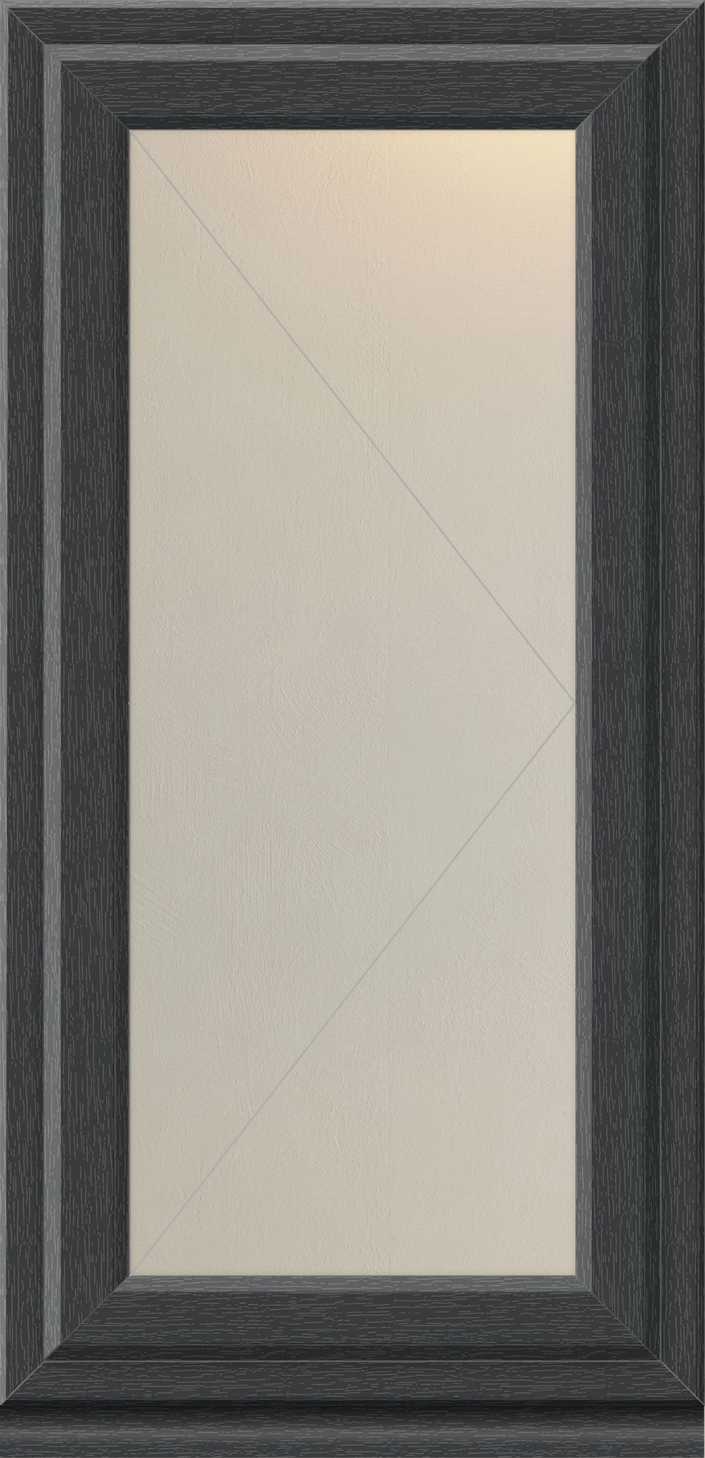 Crystal Clear Double glazed Anthracite uPVC Right-handed Side hung ...