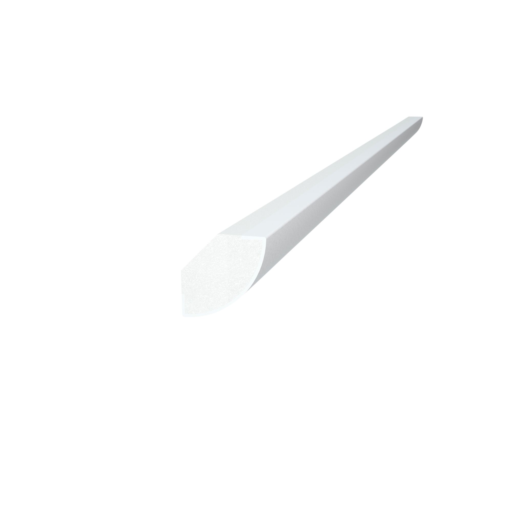 Crystal White PVC Quadrant Architrave, (L)2.5m (W)19mm | DIY at B&Q