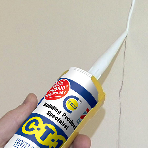 CT1 Sealant & Adhesive Tribrid White Multi-purpose Sealant, 290ml CT1 Sealant & Adhesive Tribrid White Multi-purpose Sealant, 290ml
